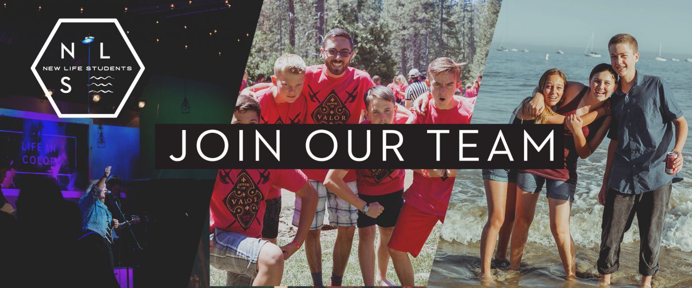 Serve in Student Ministry Details - N E W L I F E